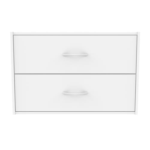 ClosetMaid 1566 Stackable 2-Drawer Horizontal Organizer, White