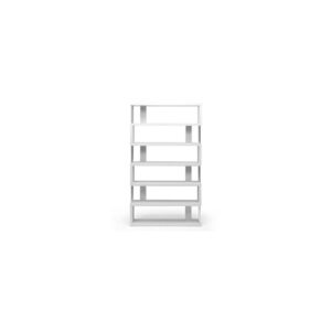 baxton studio barnes 75.5-inch h 6-shelf bookcase, white (97-4834-hit)