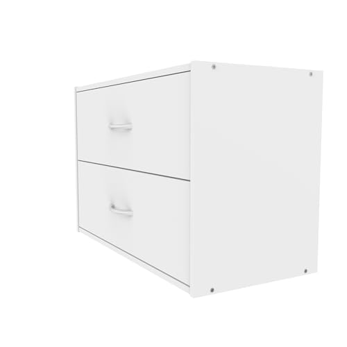 ClosetMaid 1566 Stackable 2-Drawer Horizontal Organizer, White