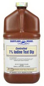 sanitizing cow teat dip, 1-gallon