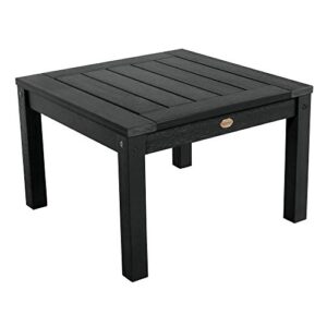 highwood ad-dsst1-bke adirondack side table, black