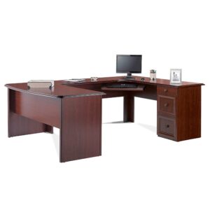 realspace broadstreet executive u-shaped office desk - hutch sold separately