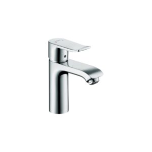 hansgrohe metris modern timeless easy clean 1-handle 1 7-inch tall bathroom sink faucet in chrome, 31204001