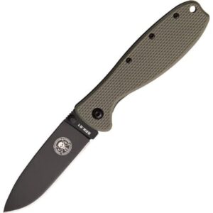 blue ridge knives desert tan/black zancudo framelock folder