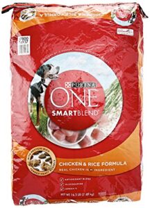 purina one smartblend chicken & rice formula dry dog food - (1) 16.5 lb. bag