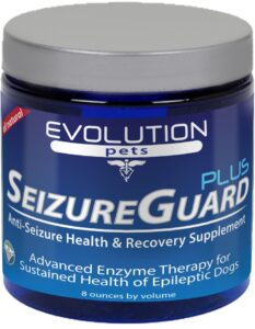 seizureguard plus dog seizure & epilepsy supplement. great supplement for dogs with seizures! can be used alone or with seizure medication for dogs.