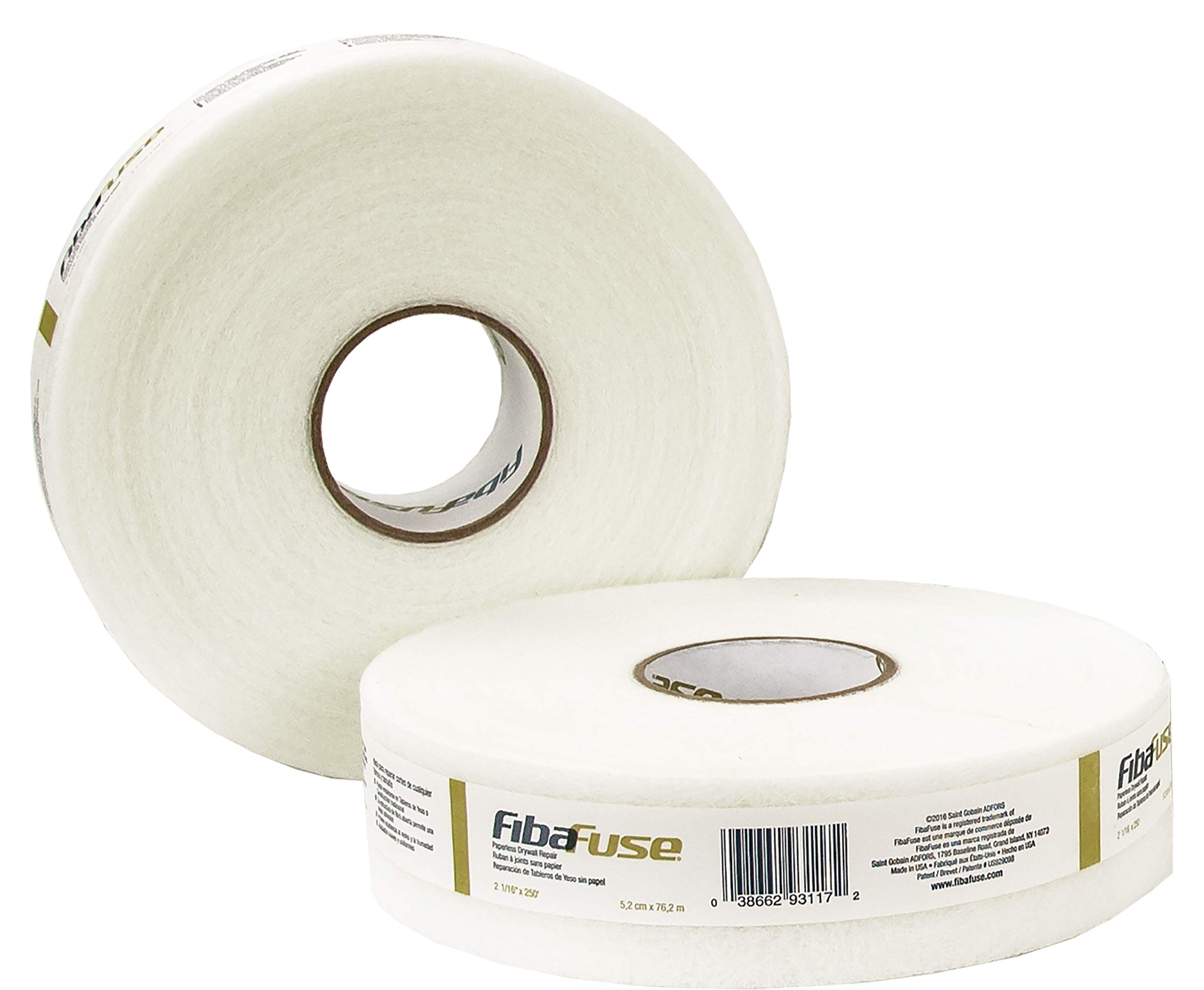 Saint Gobain ADFORS FibaFuse Paperless Drywall Joint Tape, 2-1/16 in x 250 ft - White