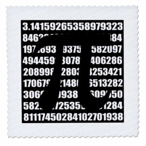 3drose pi symbol on number. math mathematical numeric sign for mathematicians - quilt square, 6 by 6" (qs_164994_2)