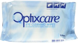 optixcare 50 count eye cleaning wipes for animals