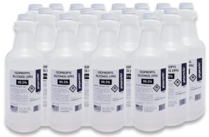 16 x 1000ml isopropyl alcohol 99.5% usp grade - 16 liters of high purity ipa - made in the usa