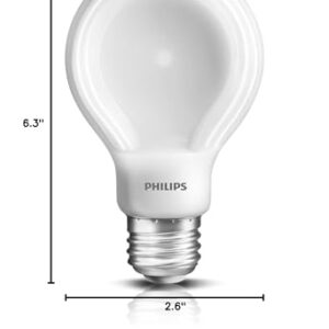 Philips 433227 10.5-watt Slim Style Dimmable A19 LED Light Bulb, Soft White