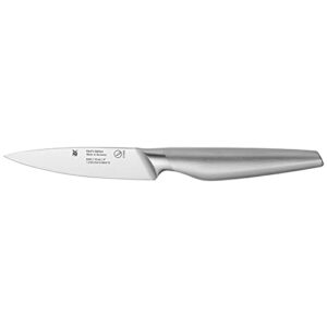 wmf paring knife chef's edition length 21 cm blade length 10 cm performance cut made in germany forged special blade steel handle stainless steel in wooden box