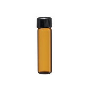 2 dram amber glass vial - screw cap - pack of 144