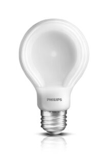 philips 433227 10.5-watt slim style dimmable a19 led light bulb, soft white