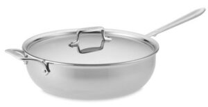 all-clad d5 stainless steel 6 quart essential pan with lid [kitchen]