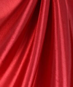 red taffeta fabric - by the yard