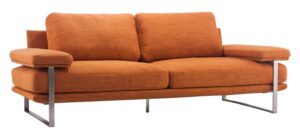 zuo jonkoping sofa sunkist, orange