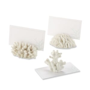 kate aspen place card holders, white