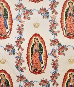 alexander henry virgin of guadelupe natural fabric - by the yard