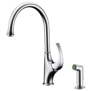 dawn ab04 3276c single-lever kitchen faucet with side-spray, chrome