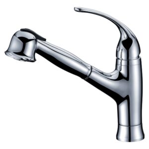 dawn ab50 3708c single-lever pull-out spray kitchen faucet, chrome