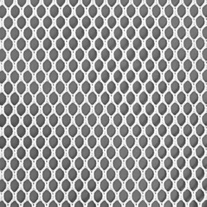 4mm polyester hex mesh - white fabric - by the yard