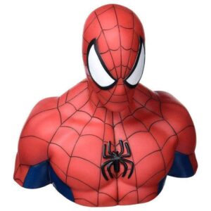 semic distibution bbsm001 marvel other spiderman spider-man piggy bank 19cm, multi-coloured