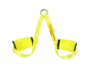 3m dbi-sala 1001220 retrieval wristlets for confined space rescue, attached with o-ring at one end, 2-foot, yellow