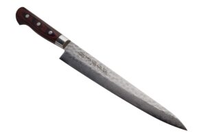 damascus steel sujihiki japanese chef's knife 9.4" made in japan