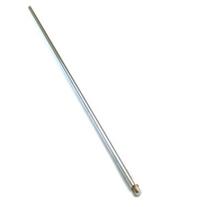 eisco retort stand rod, 29.5" (75cm) - steel - 10 x 1.5mm thread