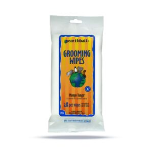 earthbath 28 count mango tango grooming wipes