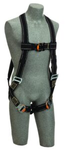 3m dbi-sala delta 1110820 full body arc flash harness, back web loop, nomex/kevlar web, quick connect buckle leg straps, universal, black