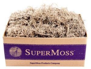 supermoss (26926) spanish moss dried, natural, 3 pounds