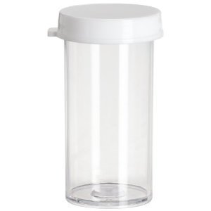 plastic snap cap vials : 9 drams (1" x 2 5/8") pack of 10