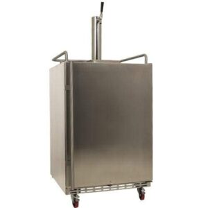 edgestar kc7000ssod full size tower cooled built-in outdoor kegerator - stainless steel