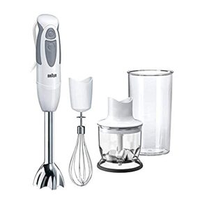 braun mq325 hand blender with chopper and whisk, 550 w (220 volts - not for american voltage)