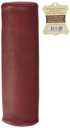 Clairefontaine 21 x 6 cm Age Bag Round Leather Pencil Case, Red