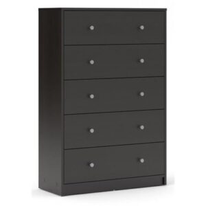 tvilum 703292020 portland 5 drawer chest, coffee