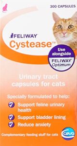 feliway cystease advanced urinary tract support capsules (tablets) for cats (pot size: 300 tablets)