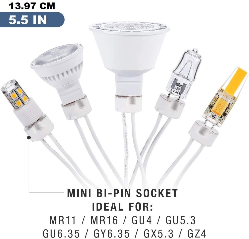 DEMASLED Mini Bi-pin Socket Led Light mr11 mr16 Halogen Bulbs Base lamp gu5.3 g4 gu4 gu5.3 gu6.35 gy6.35 gx5.3 gz4