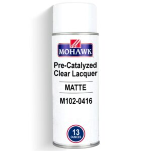 mohawk finishing products pre-catalyzed clear lacquer, matte finish, m102-0416, 13 oz