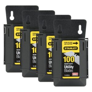 stanley hand tools 11-921a 100 pack utility knife blades & dispenser 4