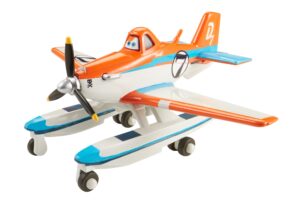 mattel disney planes fire and rescue racing dusty with pontoons die-cast vehicle