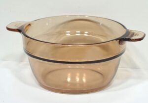 vision ware amber glass double boiler only insert v-20-b