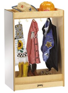 jonti-craft 09101jc small dress-up island - kids storage organizer for costumes or coats