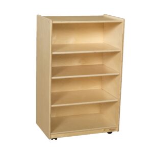 wood designs 990333 mobile shelf storage