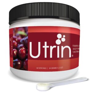 utrin - urinary support for cats & dogs - dual-action cranberry & d-mannose - for natural bladder health, incontinence, and recurring uti, 60 servings