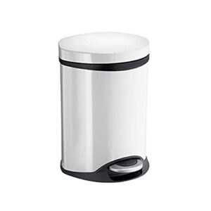 smedbo pedal bin, stainless-steel, white, 22.5 x 22 x 33.5 cm