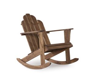 linon woodstock rocking chair, teak