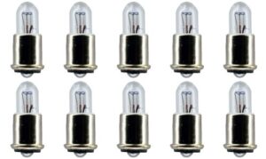 cec industries #327 bulbs, 28 v, 1.12 w, sx6s base, t-1.75 shape (box of 10)